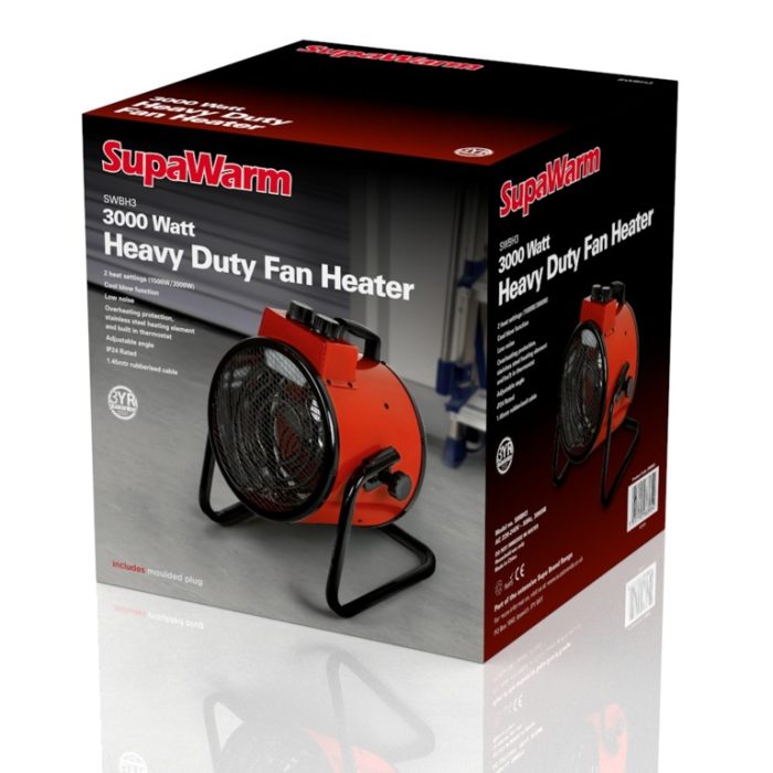 Heavy Duty Fan Heater 3KW