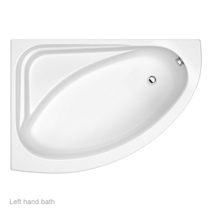 1495 x 1020 Offset Corner Bath with Panel