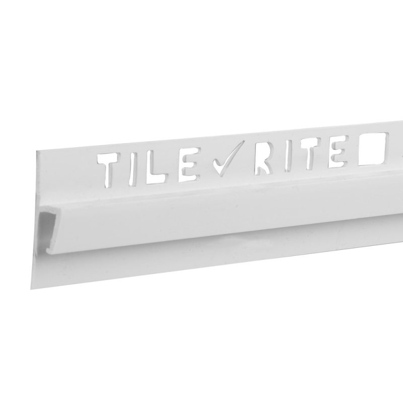 Vinyl to Tile Capping Trim White - Burnley Plumbing Supplies
