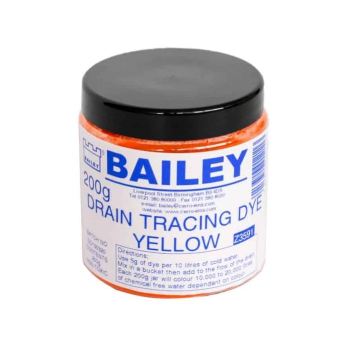 Drain Tracing Dye Yellow - Burnley Plumbing Supplies